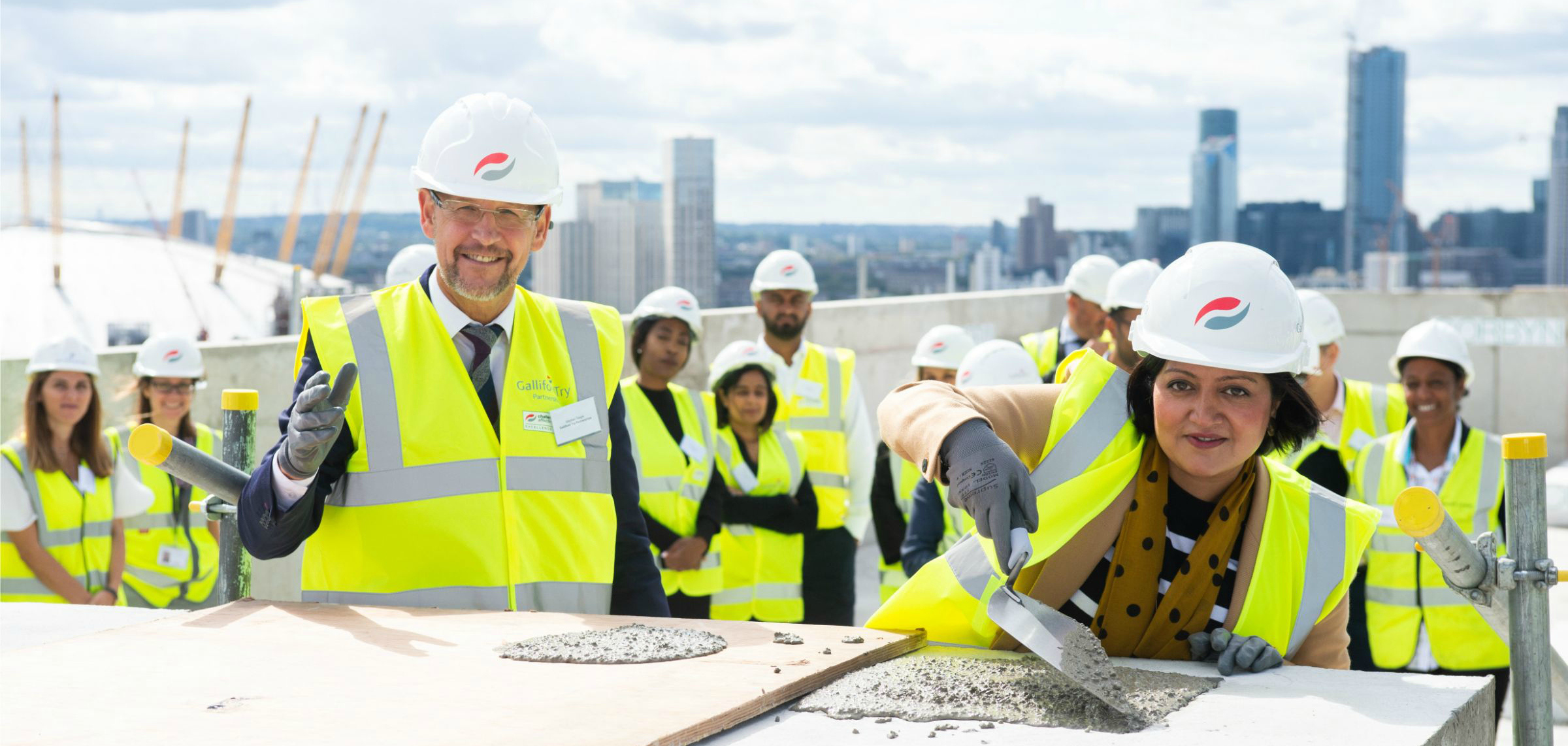 Newham Mayor celebrates topping out ceremony at Brunel Street Works ...