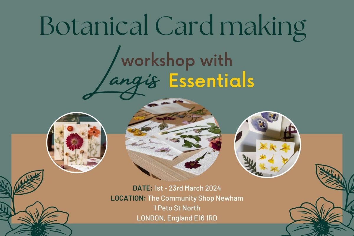 Botanical card making workshop | Royal Docks